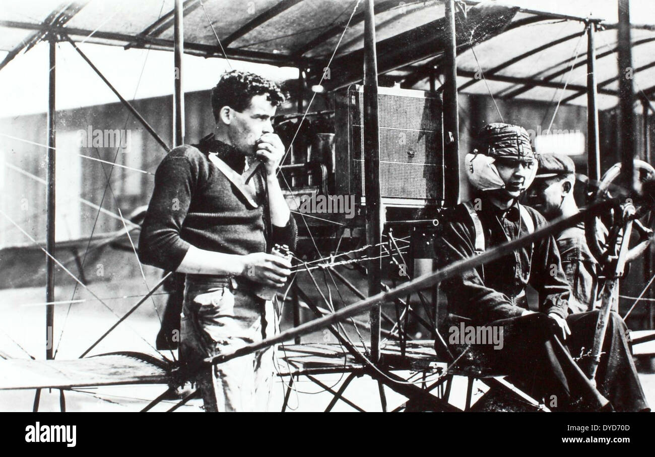 This image shows a Curtiss Hydro, Curtiss Pusher, and Curtiss Triad ...