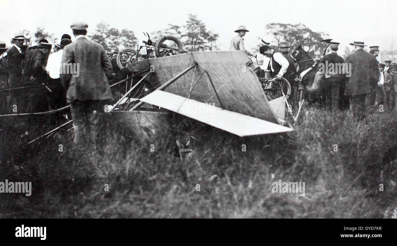 This photo from the Ray Fife Album shows a Curtiss Hydro, a seaplane ...