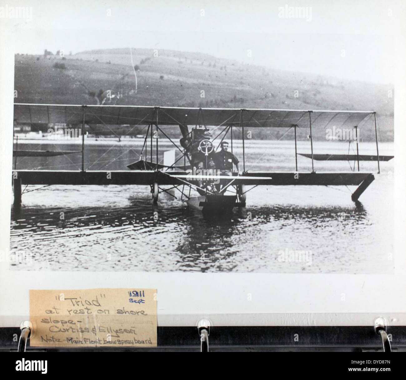 This image shows the Curtiss Pusher and the Curtiss Triad, two early ...