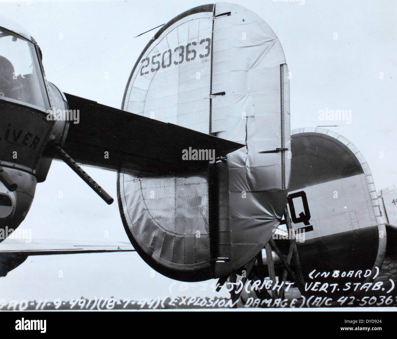 The B-24 Liberator, serial number 42-50363, was a key U.S. bomber used ...