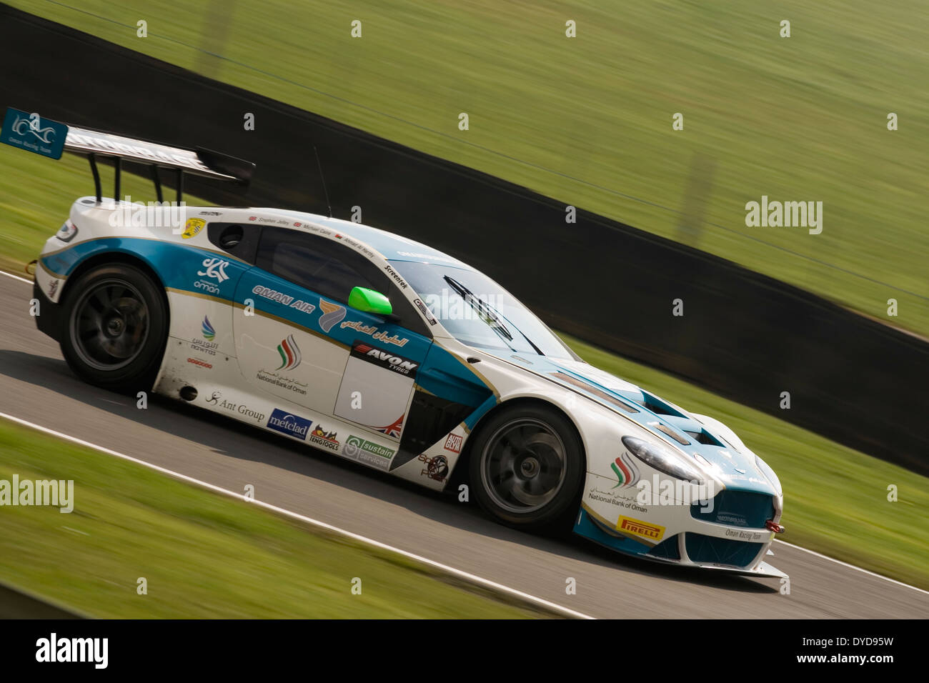 Oman racing Aston Martin gt3 during a test day at Oulton park Stock ...