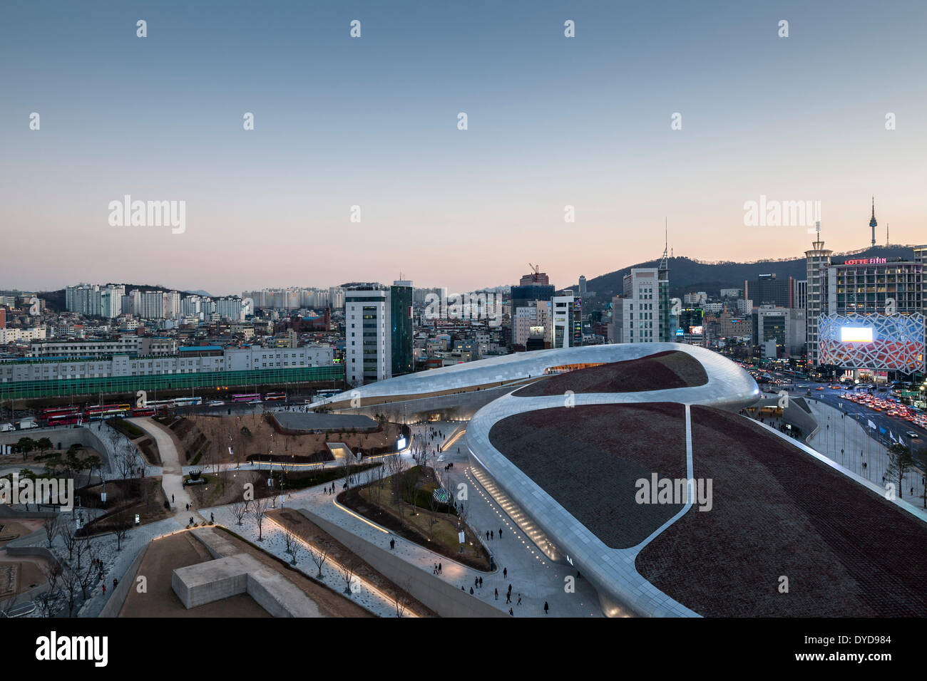 Dongdaemun Design Plaza (DDP), Seoul, Korea, South. Architect: Zaha ...