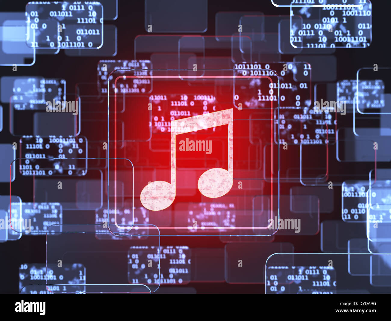 Future technology touchscreen interface. Music screen concept Stock ...