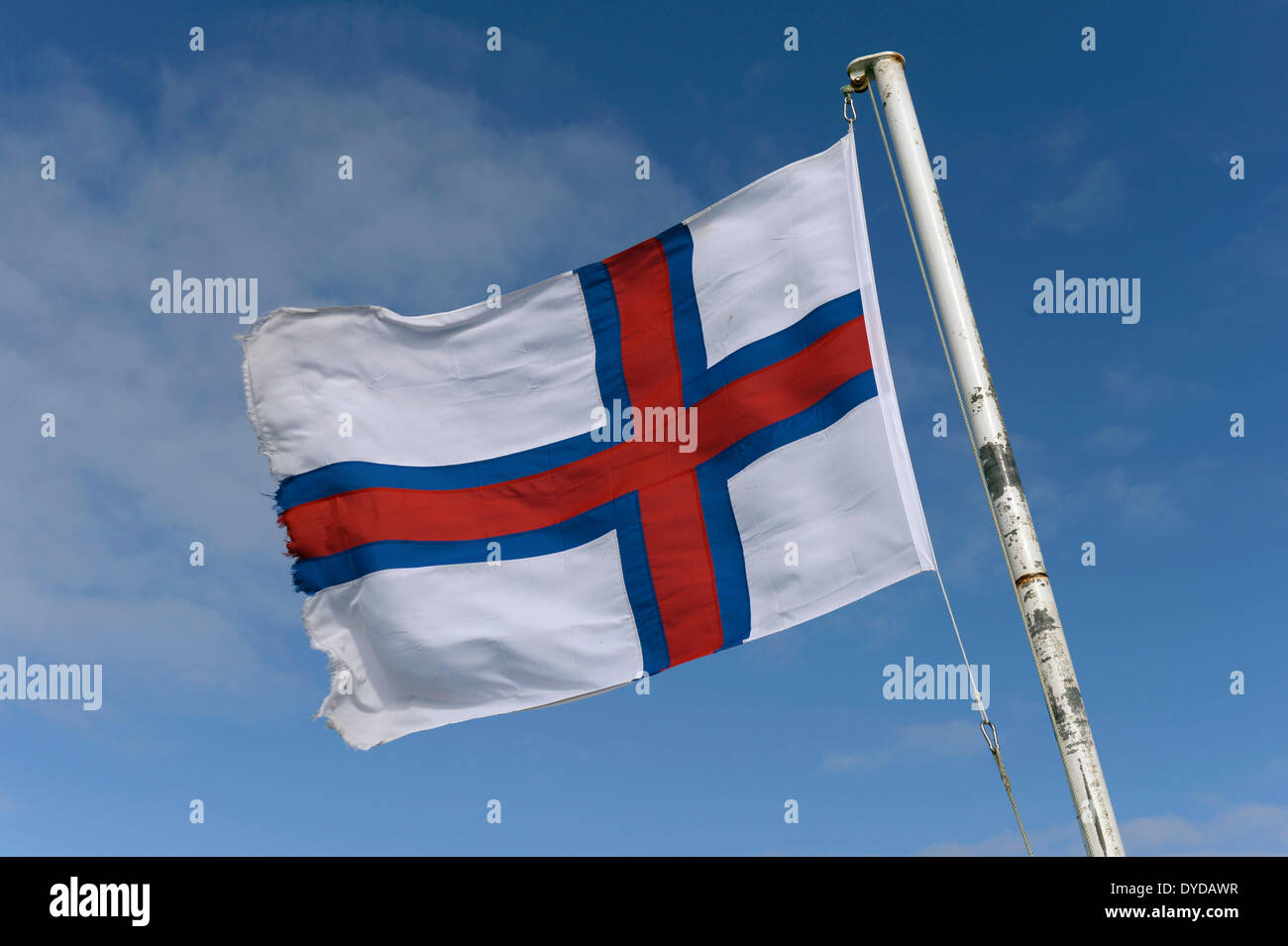 Flag of the Faroe Islands, Faroe Islands, Denmark Stock Photo - Alamy