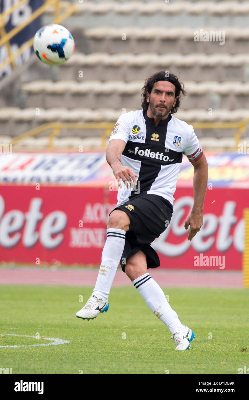 Bologna, Italy. 13th Apr, 2014. Alessandro Lucarelli (Parma) Football ...