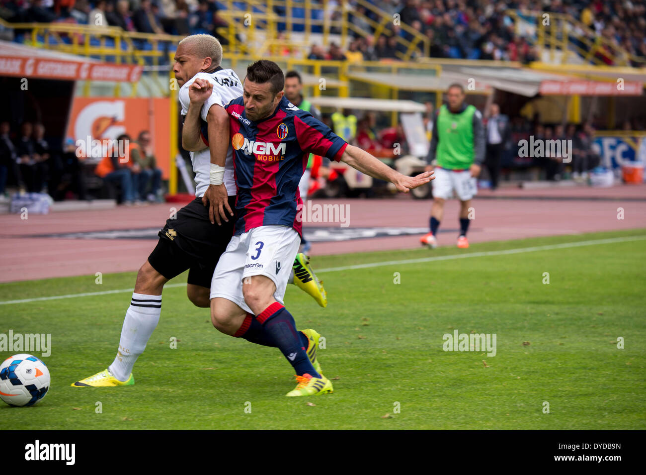 Bologna, Italy. 13th Apr, 2014. Jonathan Biabiany (Parma), Archimede ...