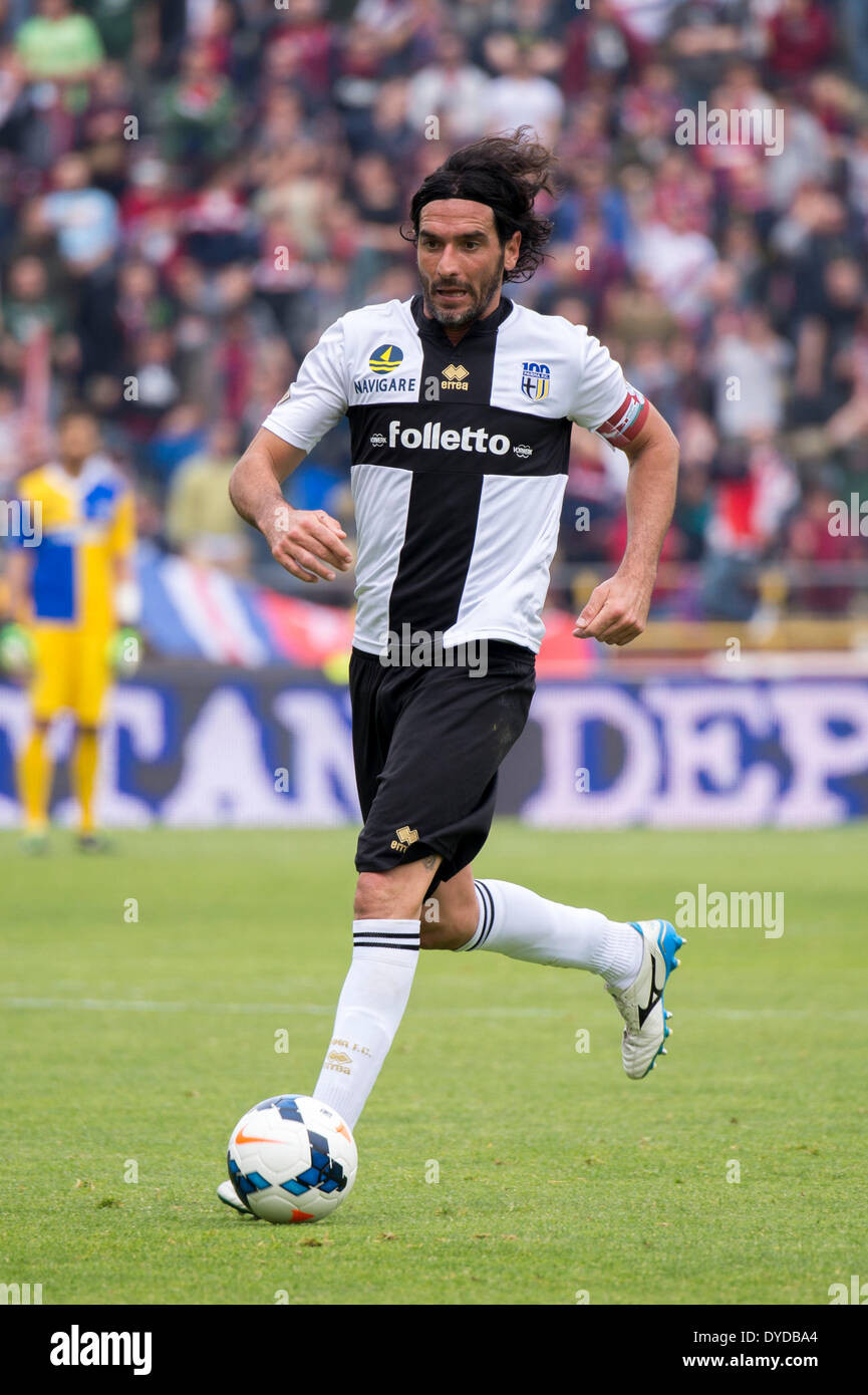 Bologna, Italy. 13th Apr, 2014. Alessandro Lucarelli (Parma) Football ...