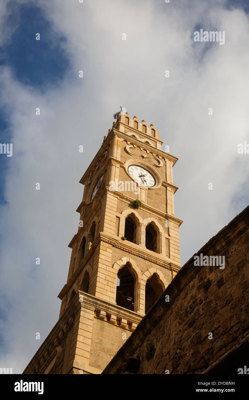 The clock tower in the old city of Akko (Acre), Israel Stock Photo - Alamy
