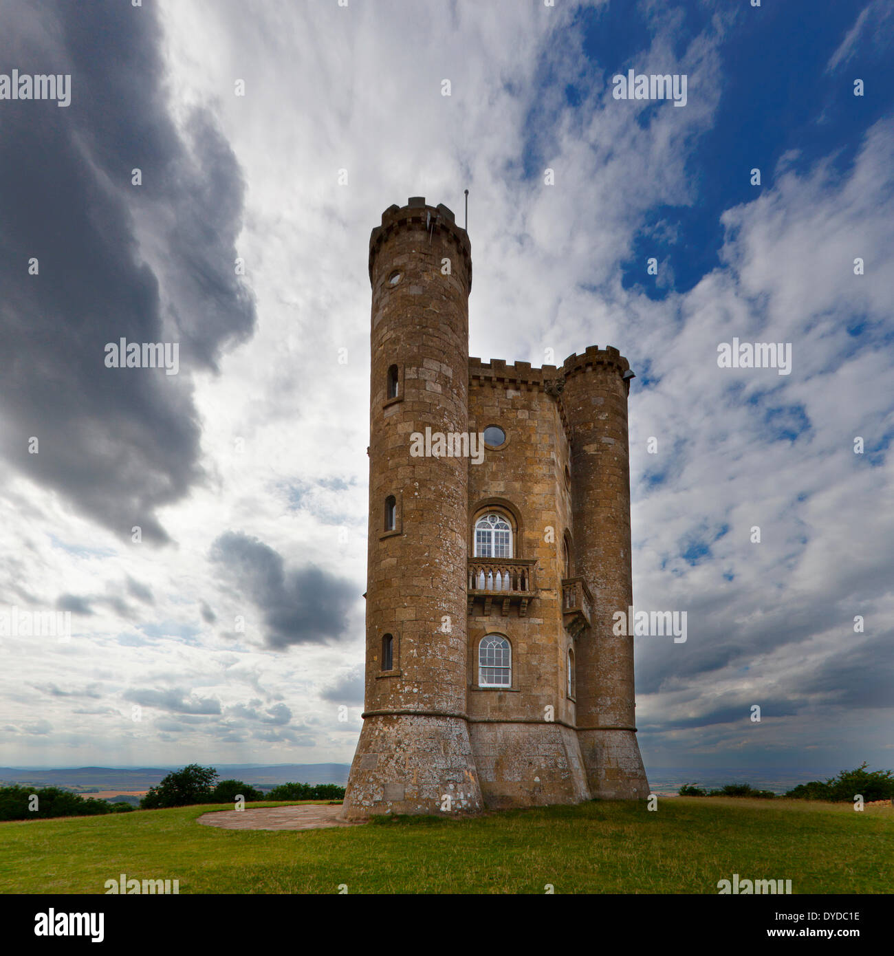 A view toward Broadway Tower which is a folly designed by Capability ...
