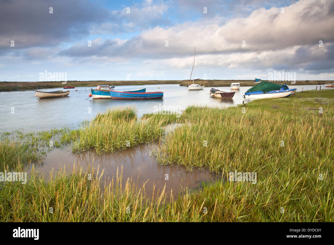 Boats at Morston on the Norfolk coast Stock Photo - Alamy