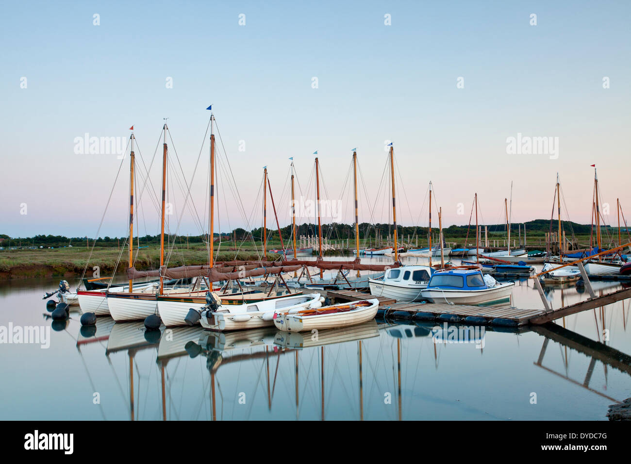 Boats at Morston on the Norfolk coast Stock Photo - Alamy