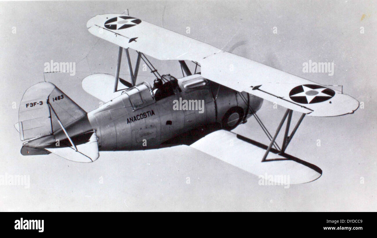 The Grumman F3F-3, identified as Buno 1463, was a US Navy biplane used ...
