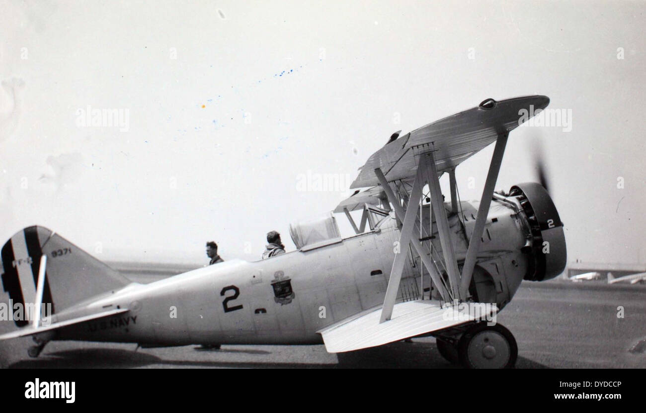 The Grumman FF-2 was a biplane used by the U.S. Navy during the 1930s ...