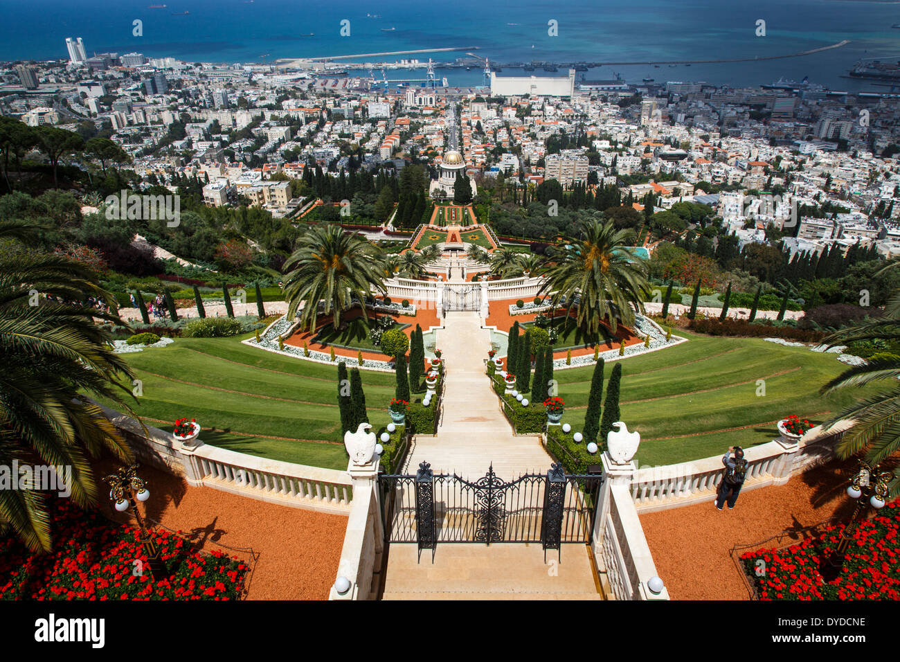 View over the Bahai Gardens, Haifa, Israel Stock Photo - Alamy