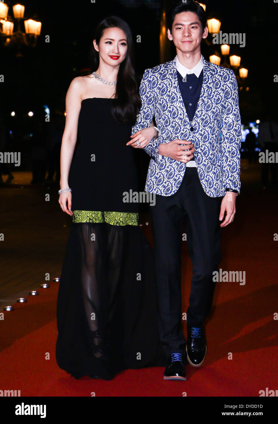 Taipei, China. 11th Apr, 2014. Ariel Lin poses for a photocall at the ...