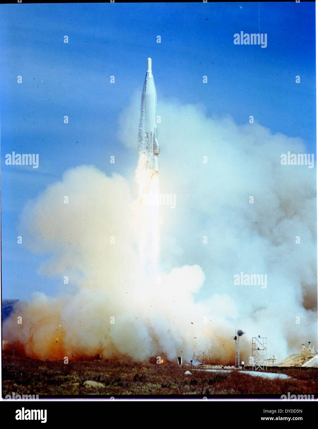 The Atlas ICBM launch was a significant event in the Cold War-era arms ...