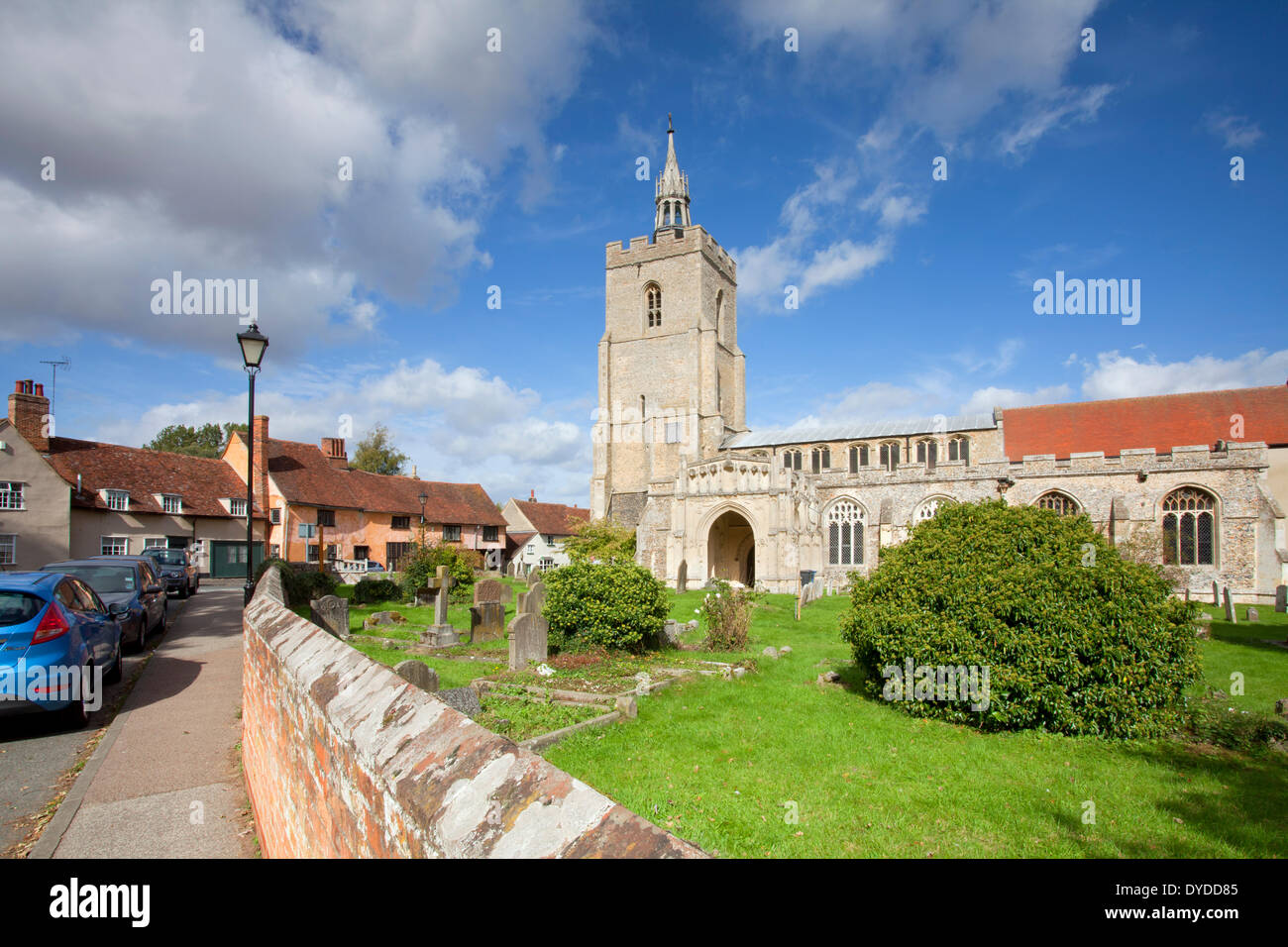 Boxford village and church in Suffolk Stock Photo - Alamy