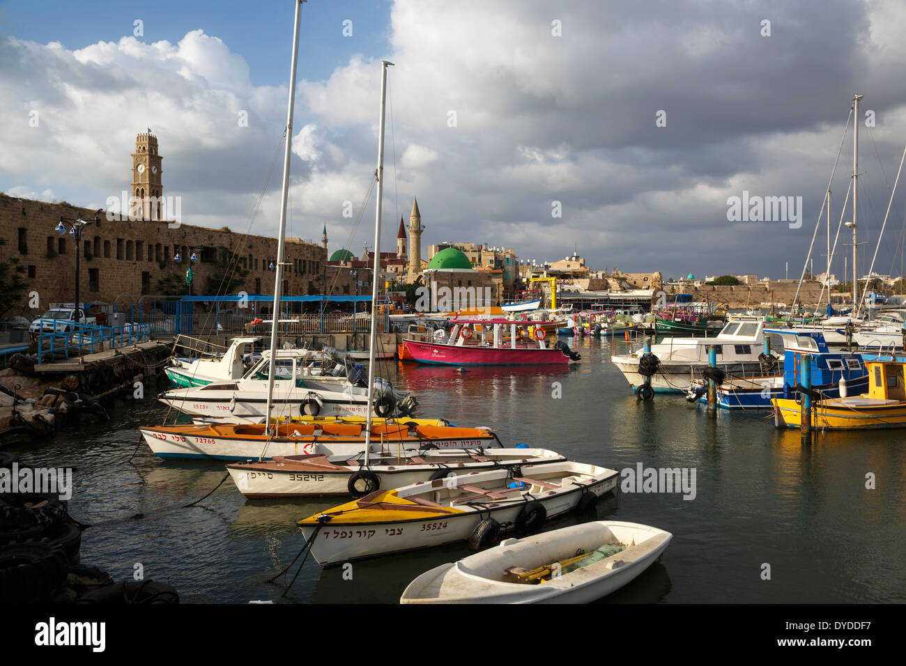 The port at the old city of Akko (Acre), Israel Stock Photo - Alamy