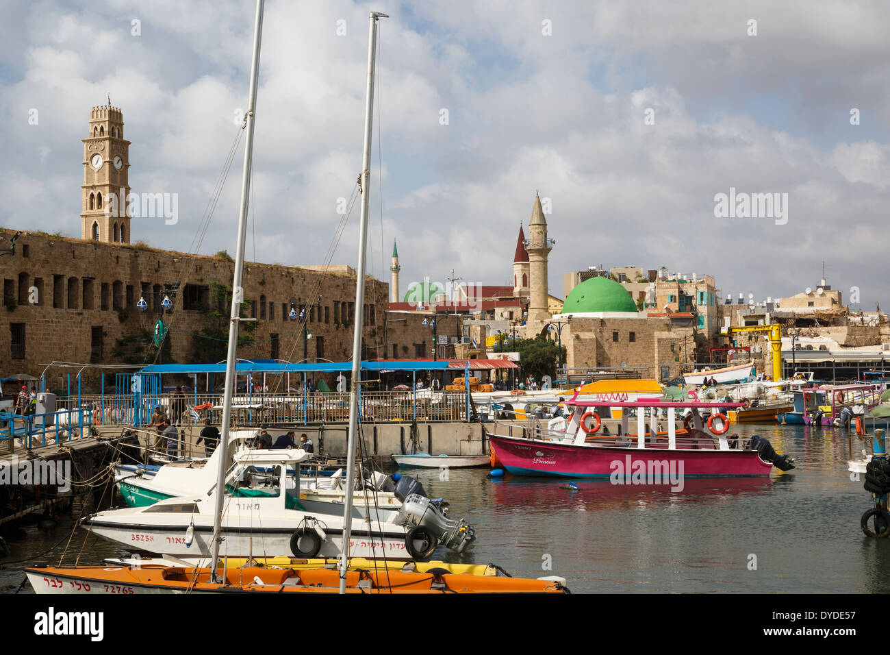 The port at the old city of Akko (Acre), Israel Stock Photo - Alamy