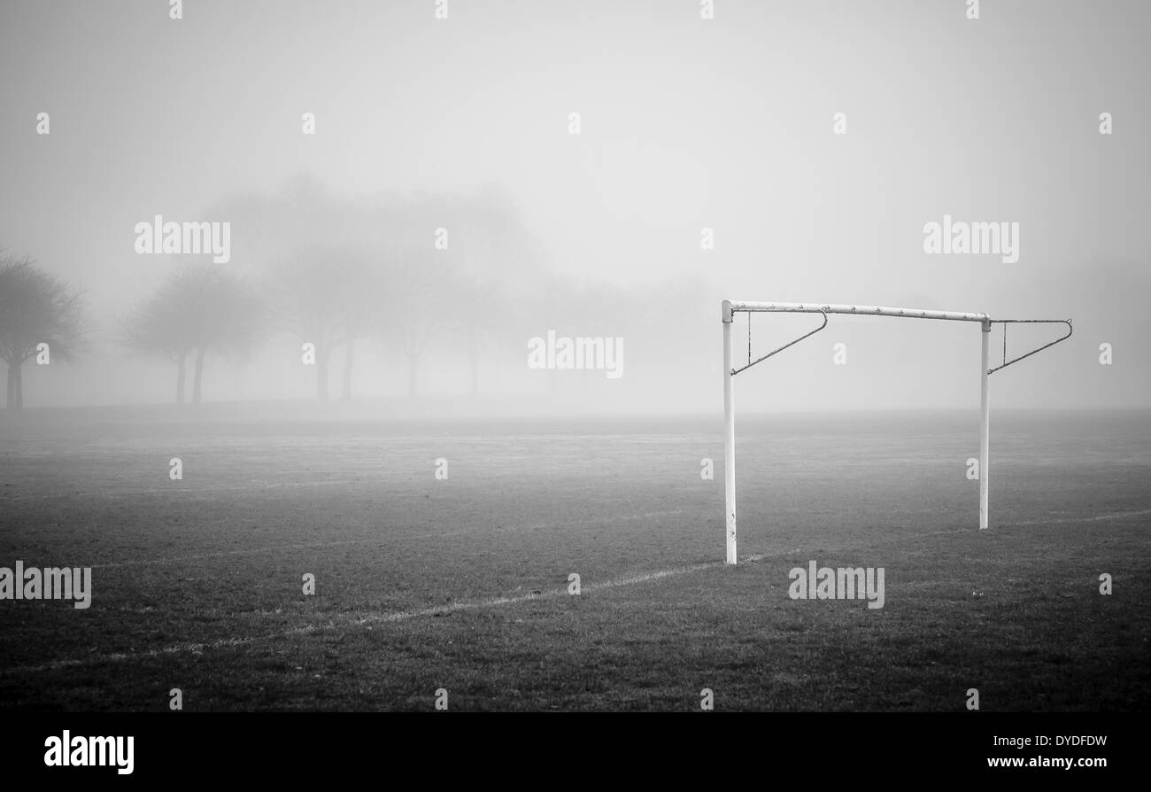 Empty football goal uk hi-res stock photography and images - Alamy
