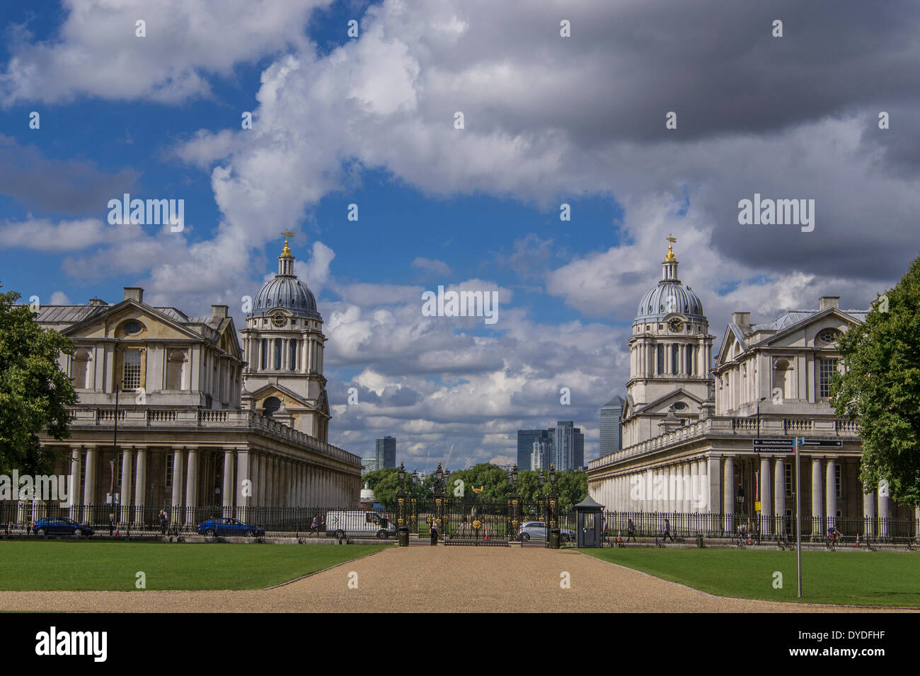 A view towards Queen Mary Court and King William Court in Greenwich ...