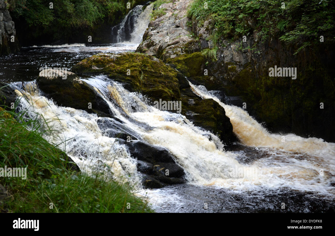 An afternoon at Ingleton Falls in Yorkshire, taking in the waterfalls ...