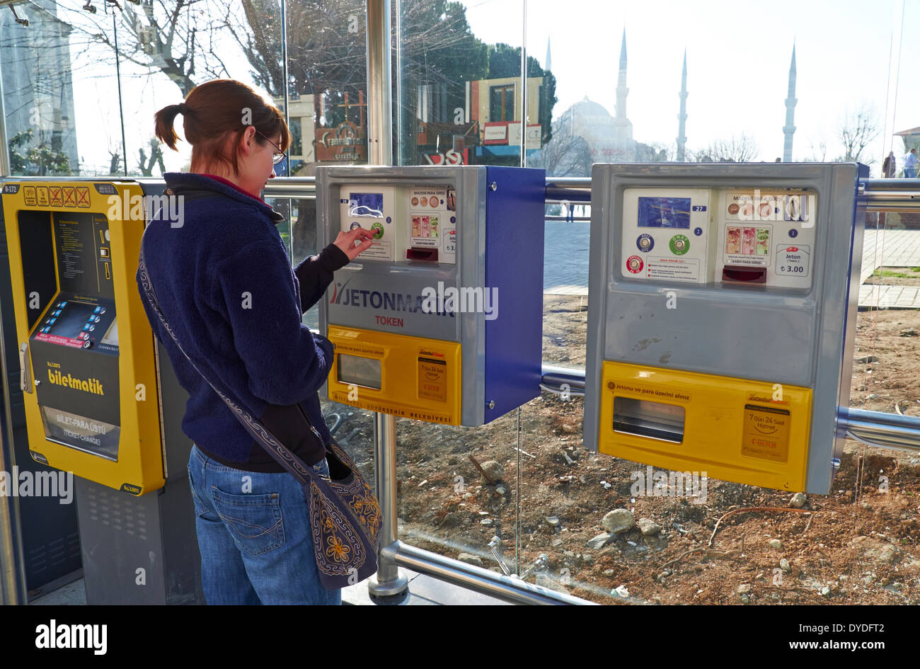 Buying ticket from station hi-res stock photography and images - Alamy