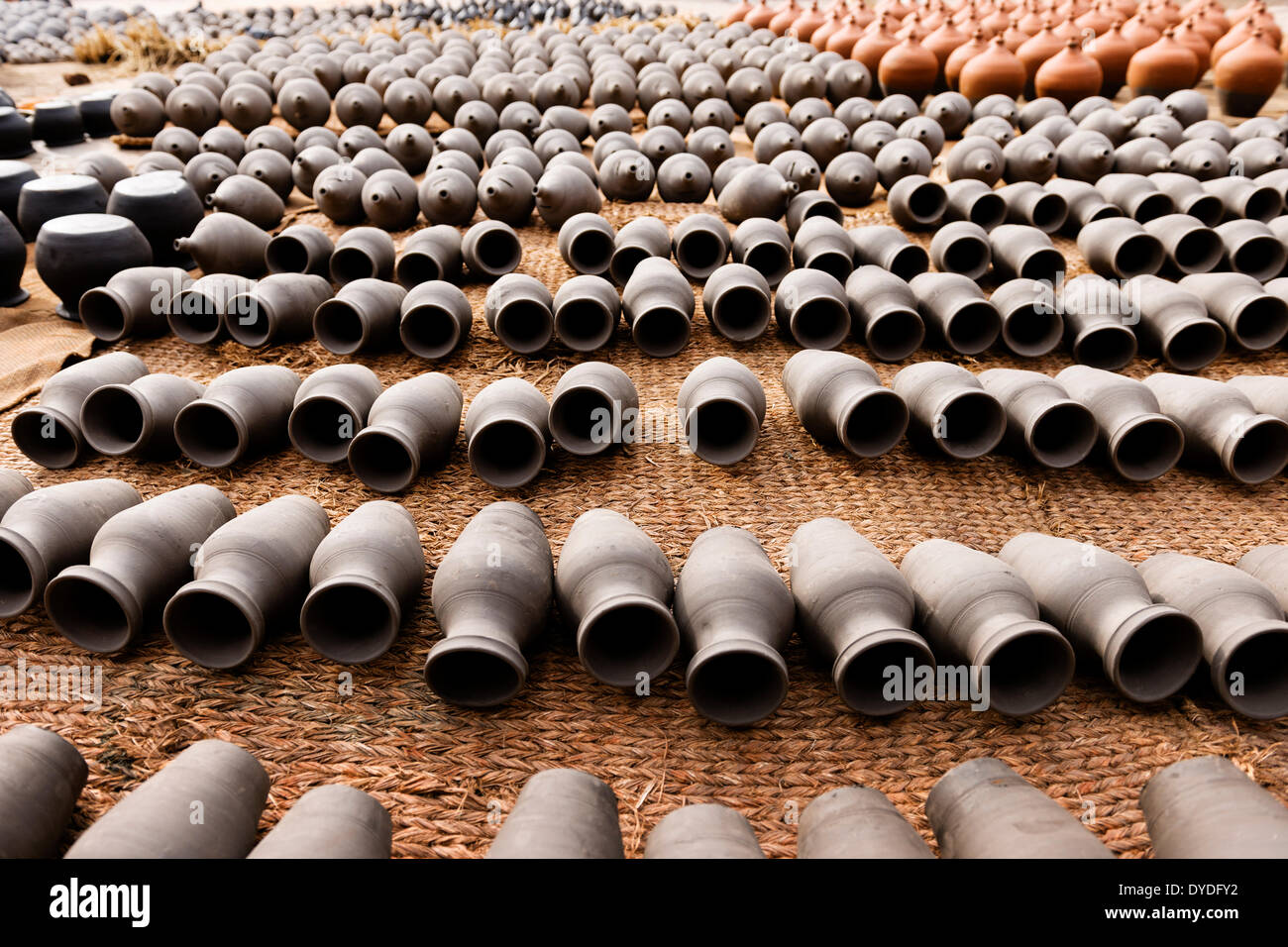 Pottery Square in Bhaktapur in Nepal Stock Photo - Alamy