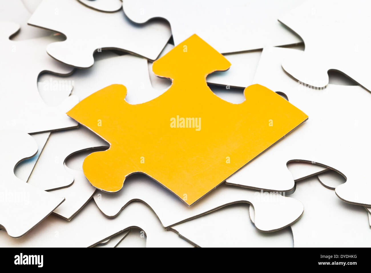 Puzzle pieces white separate hi-res stock photography and images - Alamy