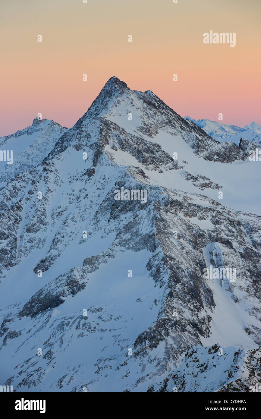 Evening dusk Alps mountain mountain panorama mountains Fleckistock ...