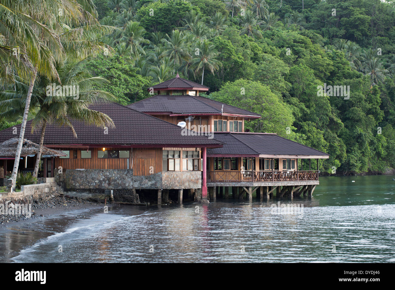 Main House at the Kungkungan Bay Resort in North Sulawesi, Indonesia ...