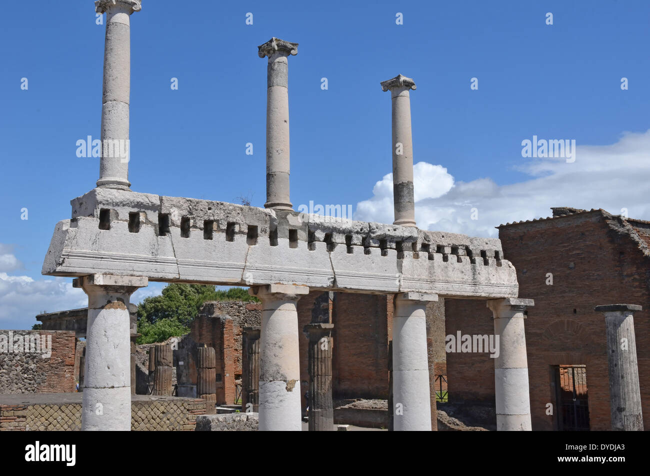 Italy Europe roman ancient Rome Pompeii Vesuvius ruins town preserved ...