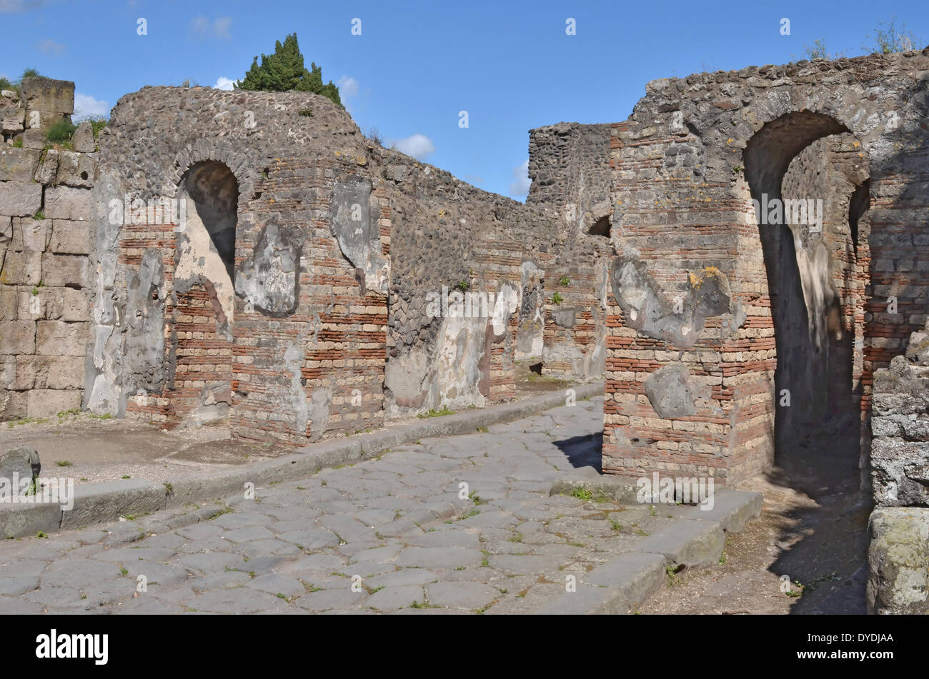 Italy Europe roman ancient Rome Pompeii Vesuvius ruins town preserved ...