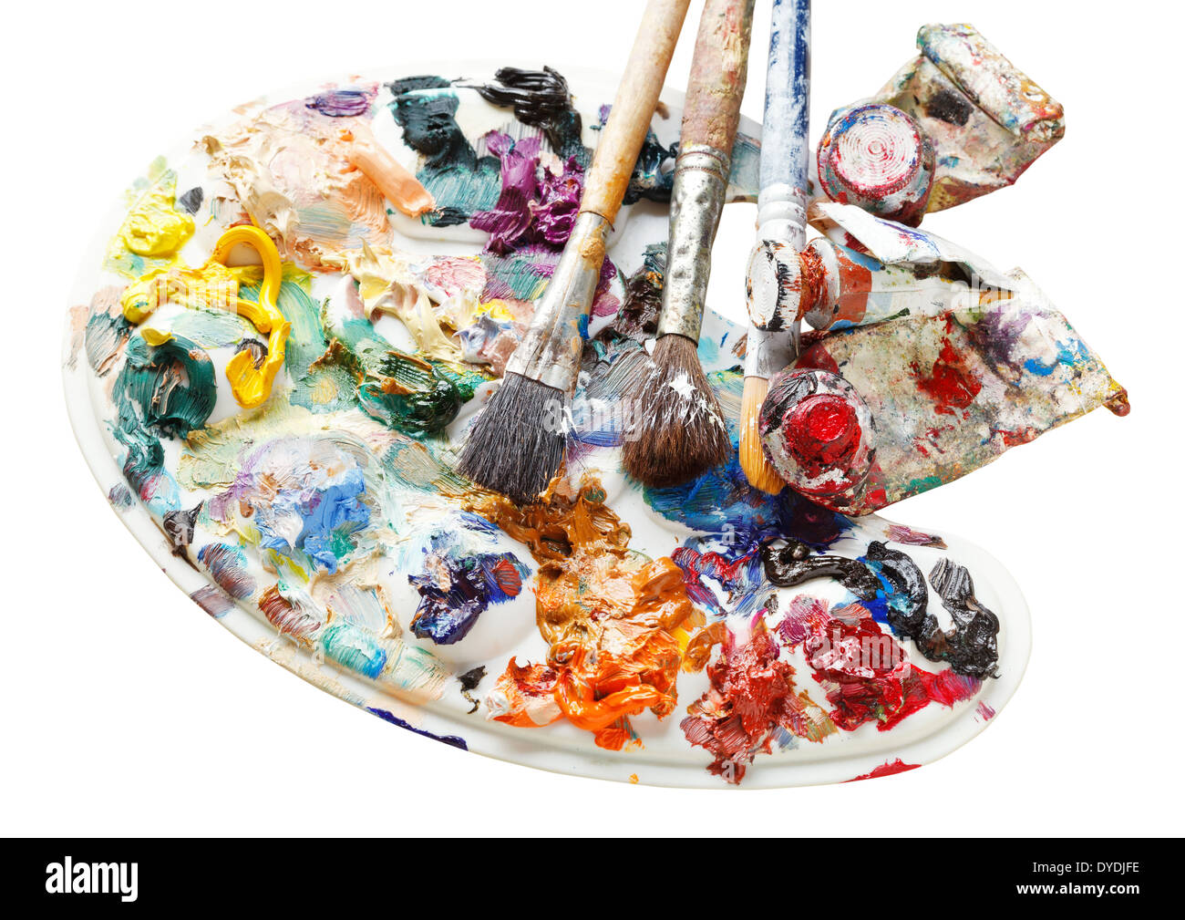 Old tubes of oil paint hi-res stock photography and images - Alamy