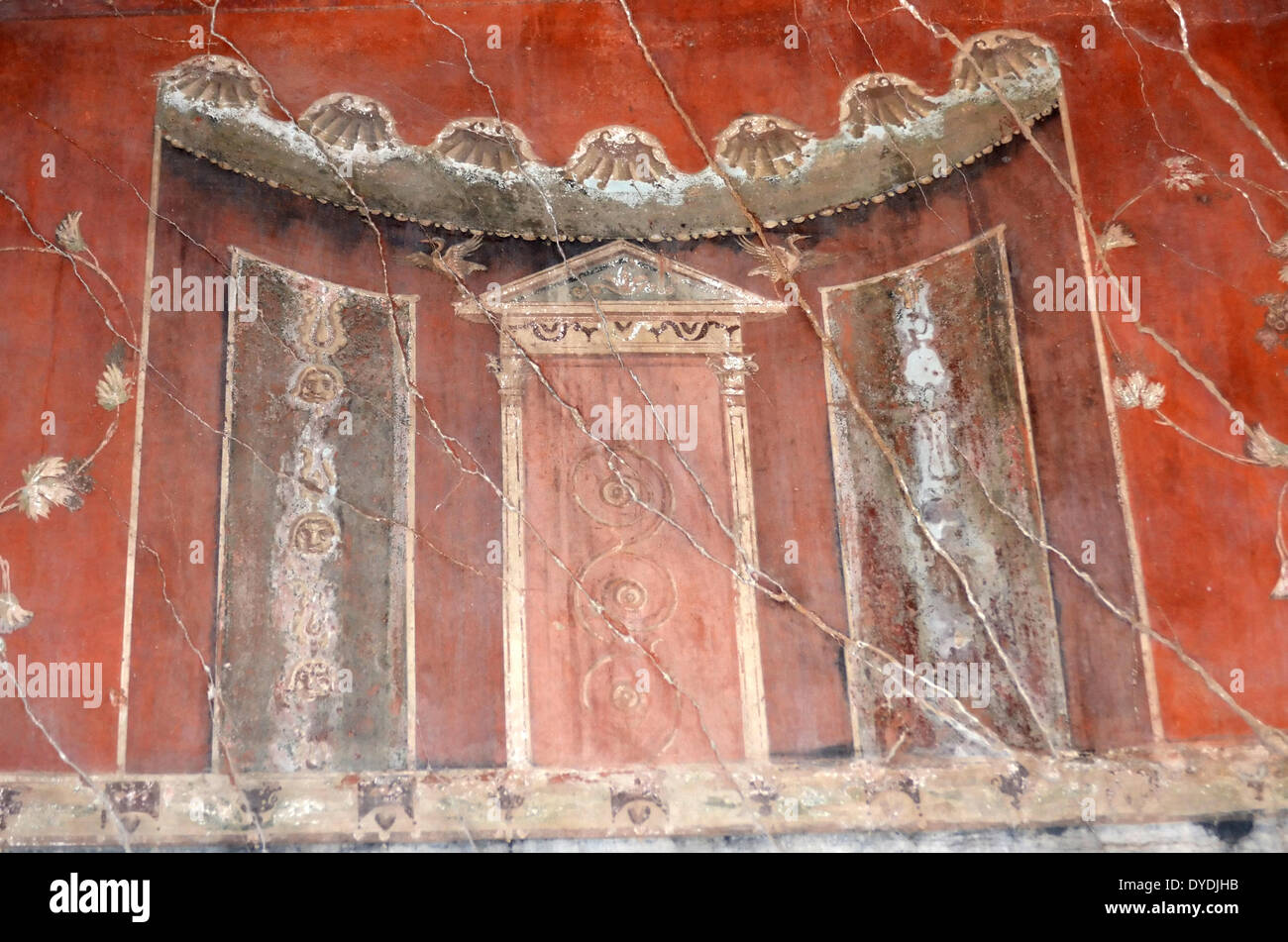 Pompeii second style painting hi-res stock photography and images - Alamy