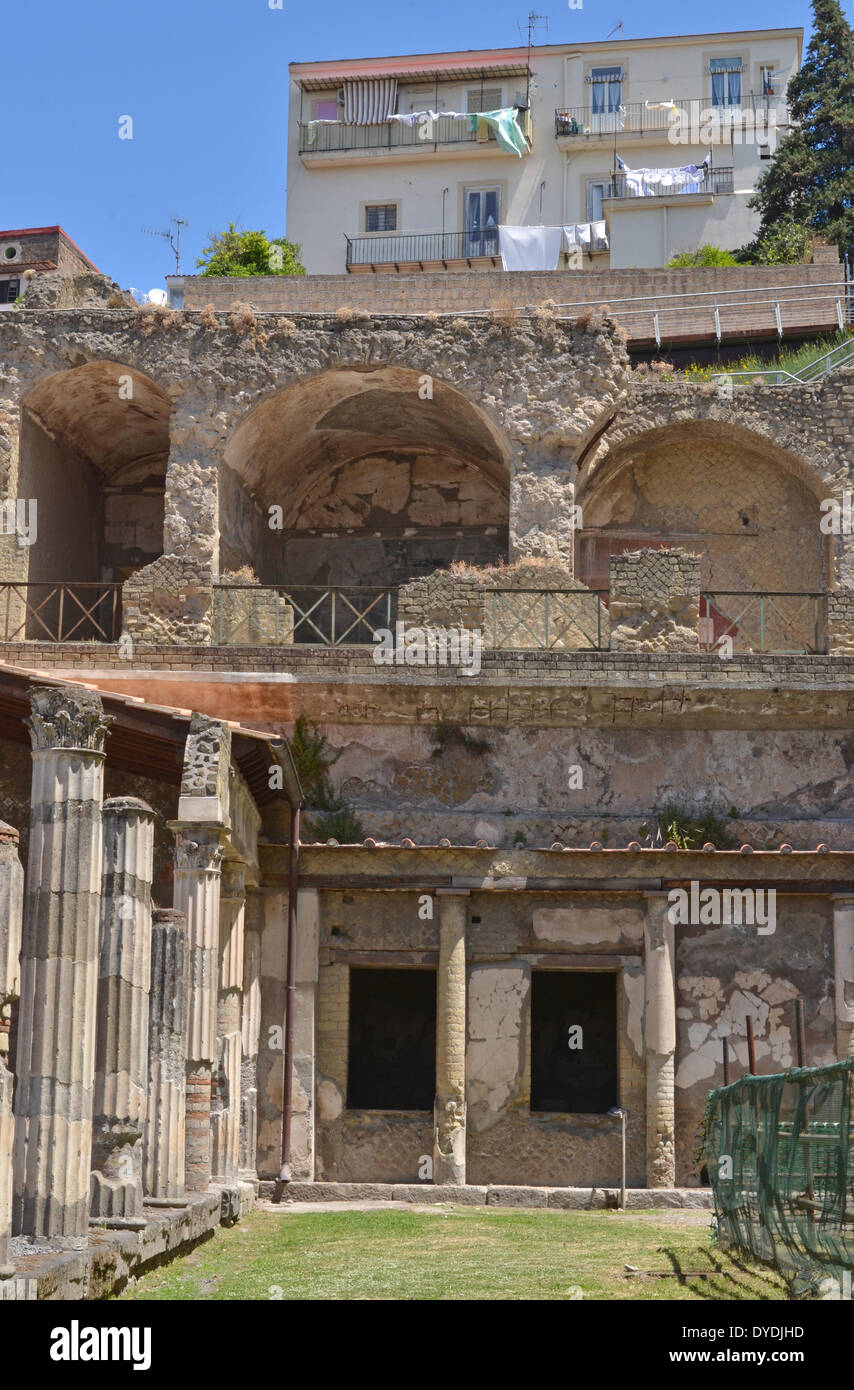 Italy Europe roman ancient Rome Pompeii Vesuvius ruins town preserved ...