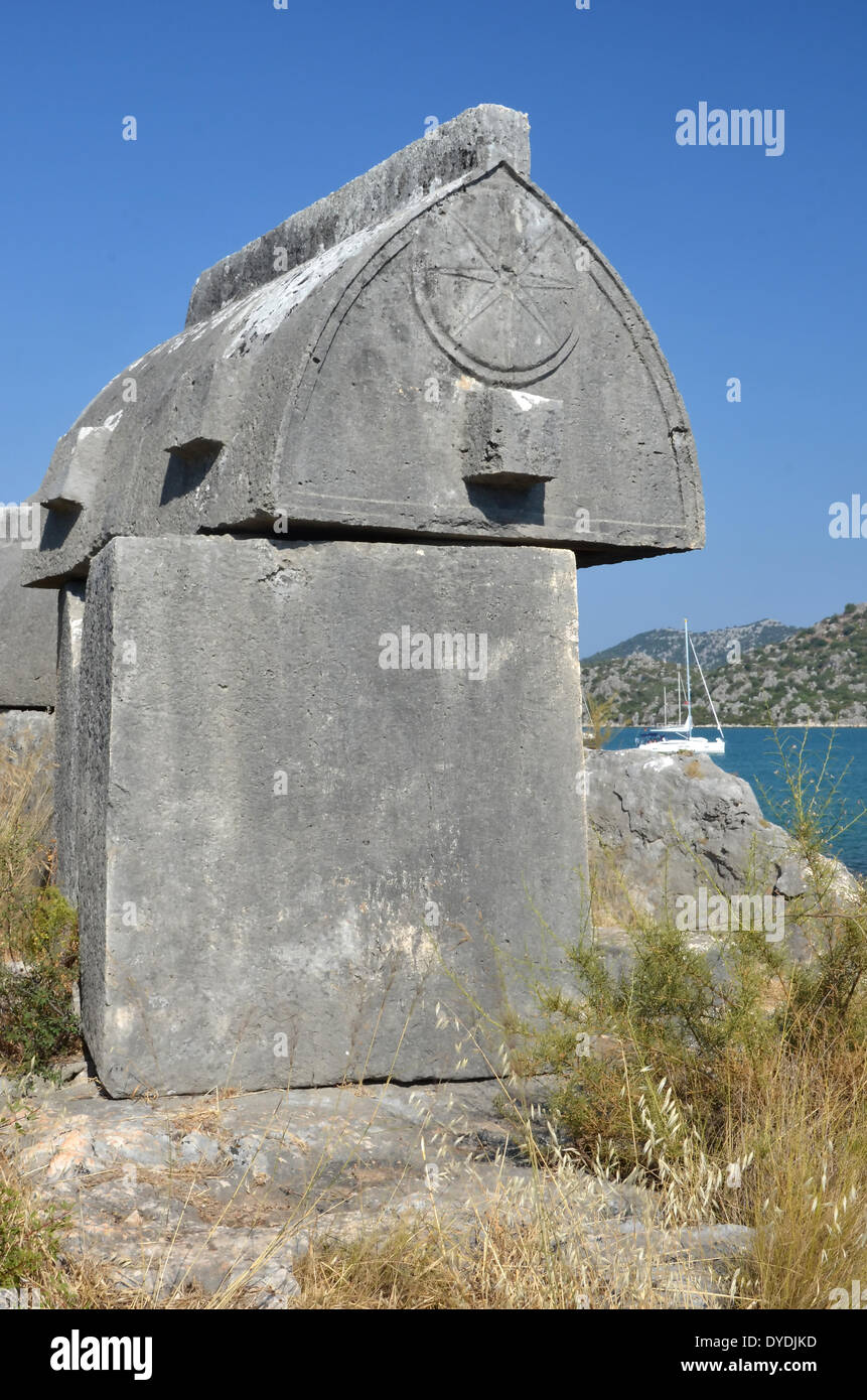 apollonia Lycia turkey byzantine Greek roman ancient necropolis sea ...