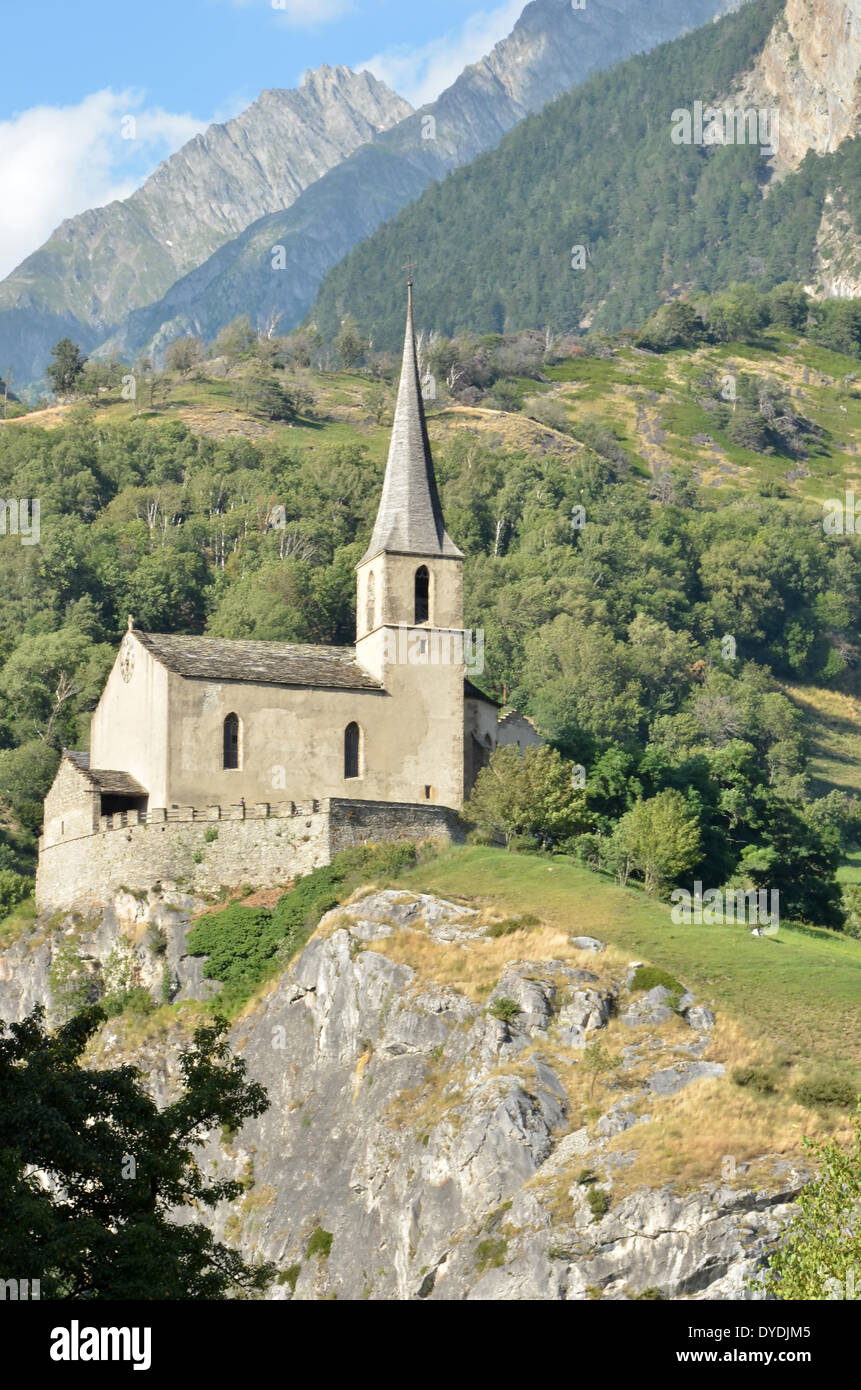 Church Valais Wallis Switzerland Europe Swiss architecture religion ...