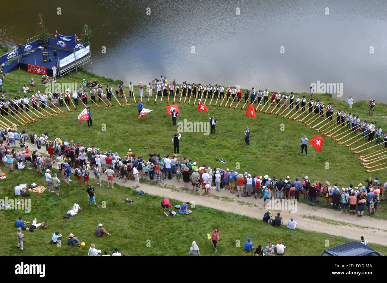 Alpine horn hi-res stock photography and images - Alamy