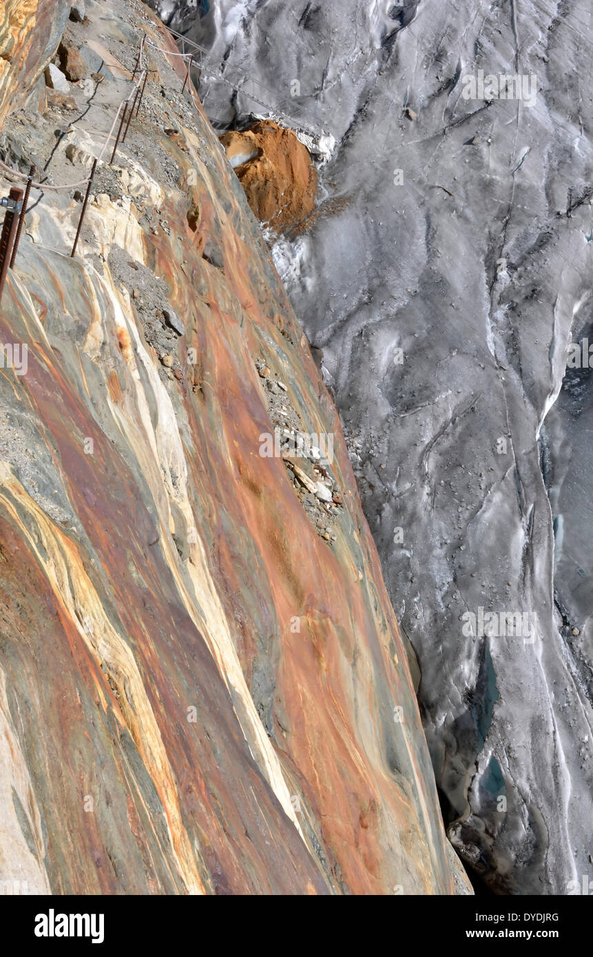 Glacier rocks glaciology science red hi-res stock photography and ...