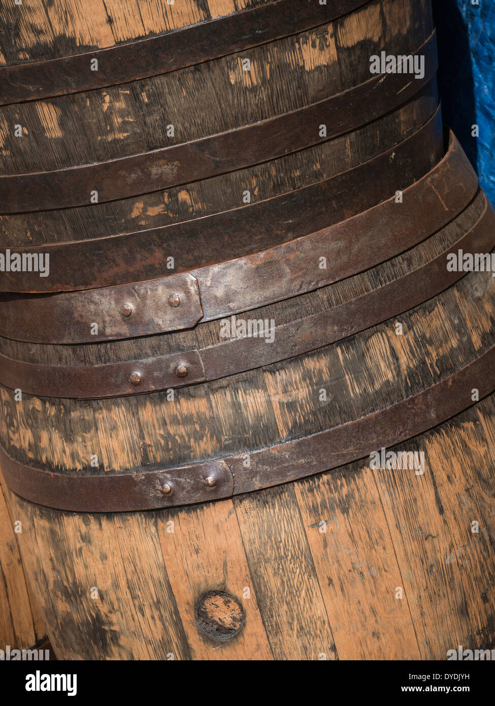 wooden whisky barrels Stock Photo - Alamy