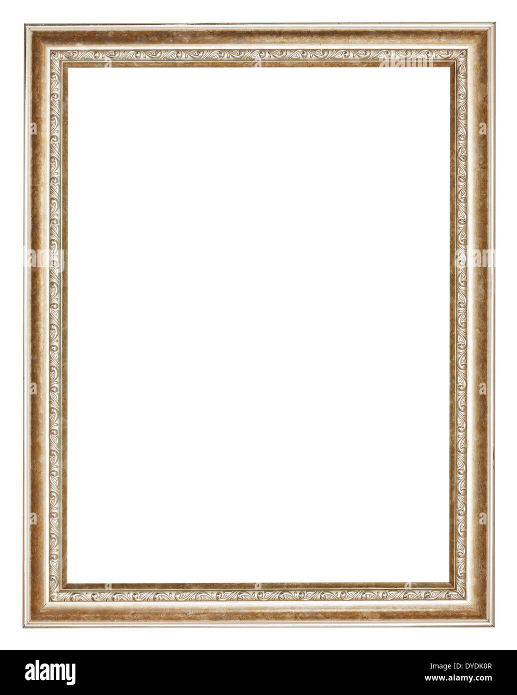 vertical classical gilted retro wooden picture frame with cut out ...