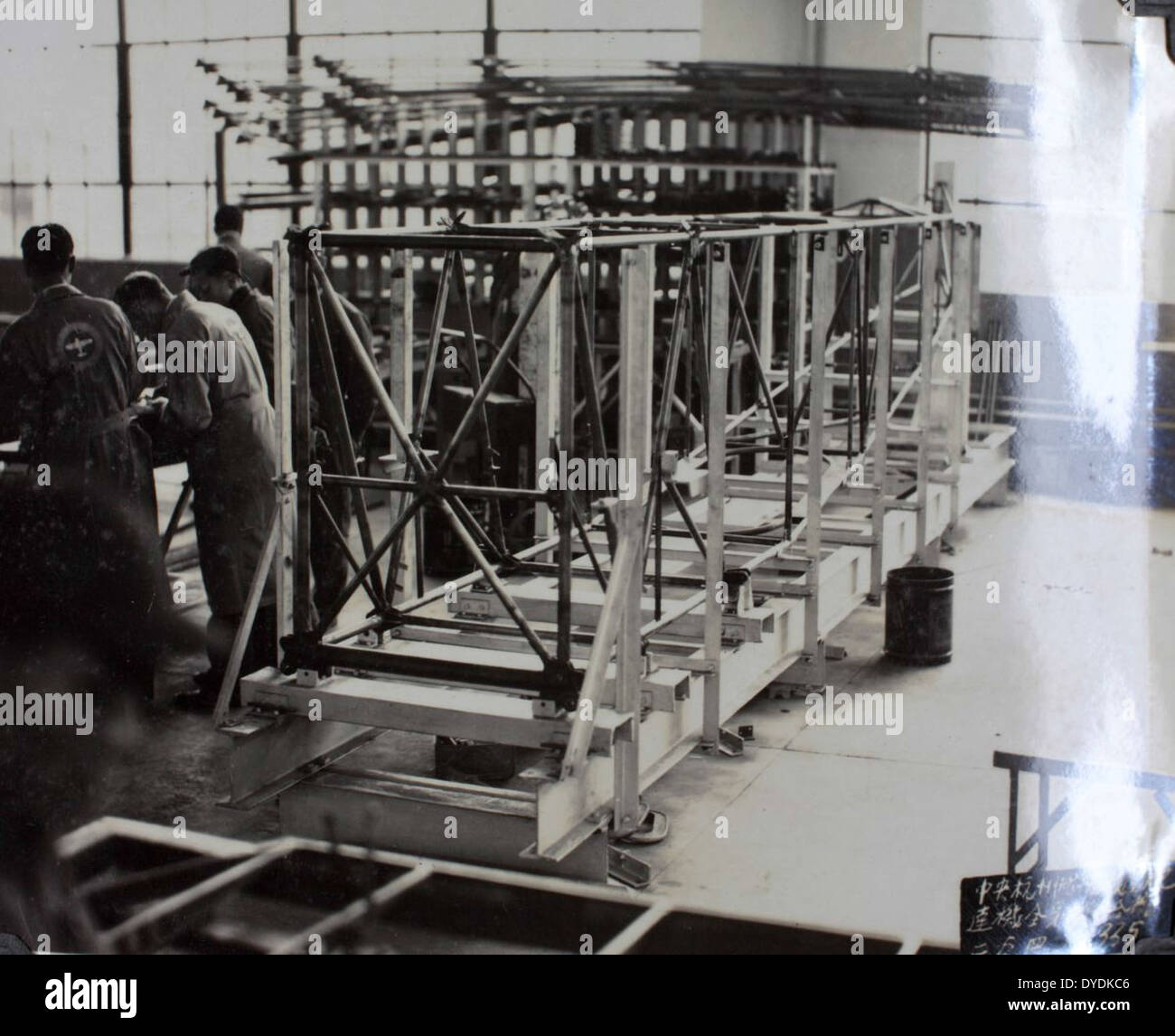 This photograph features a model of the Central Aircraft Manufacturing ...