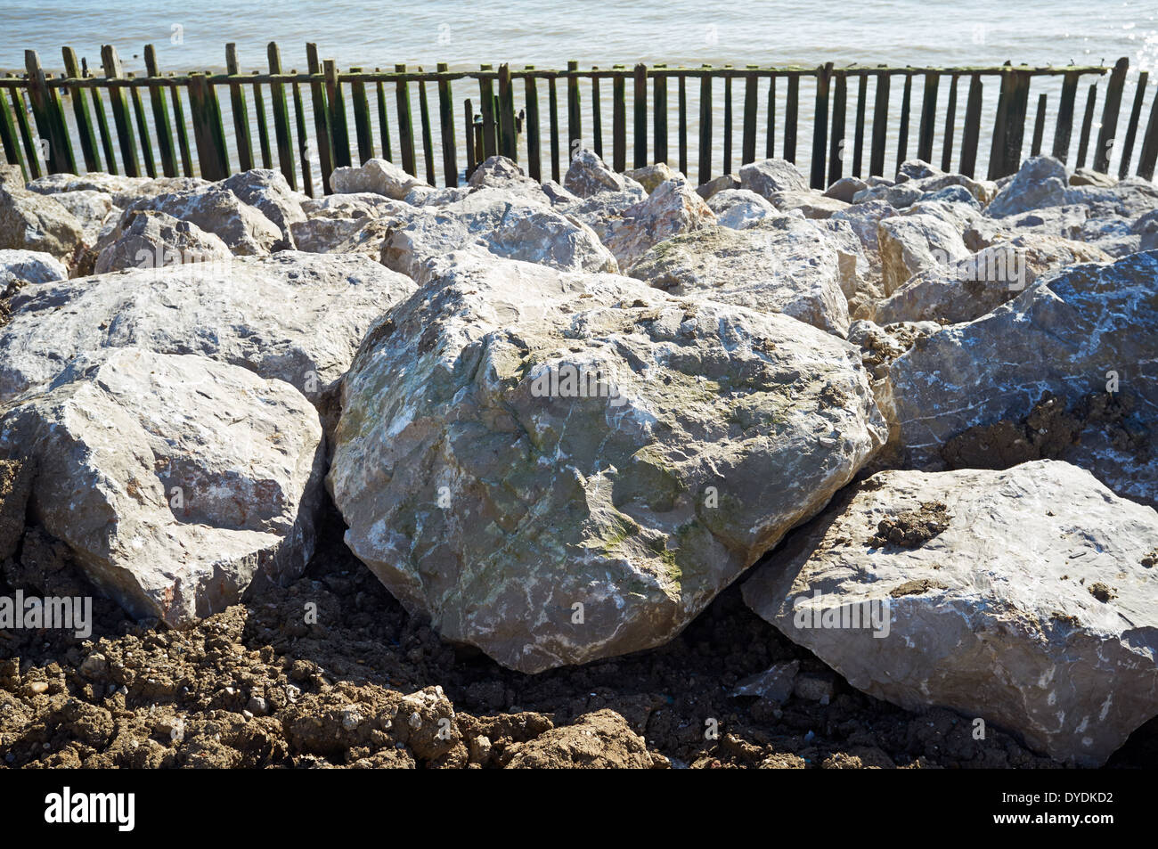 Rock armour coastal defences east lane hi-res stock photography and ...
