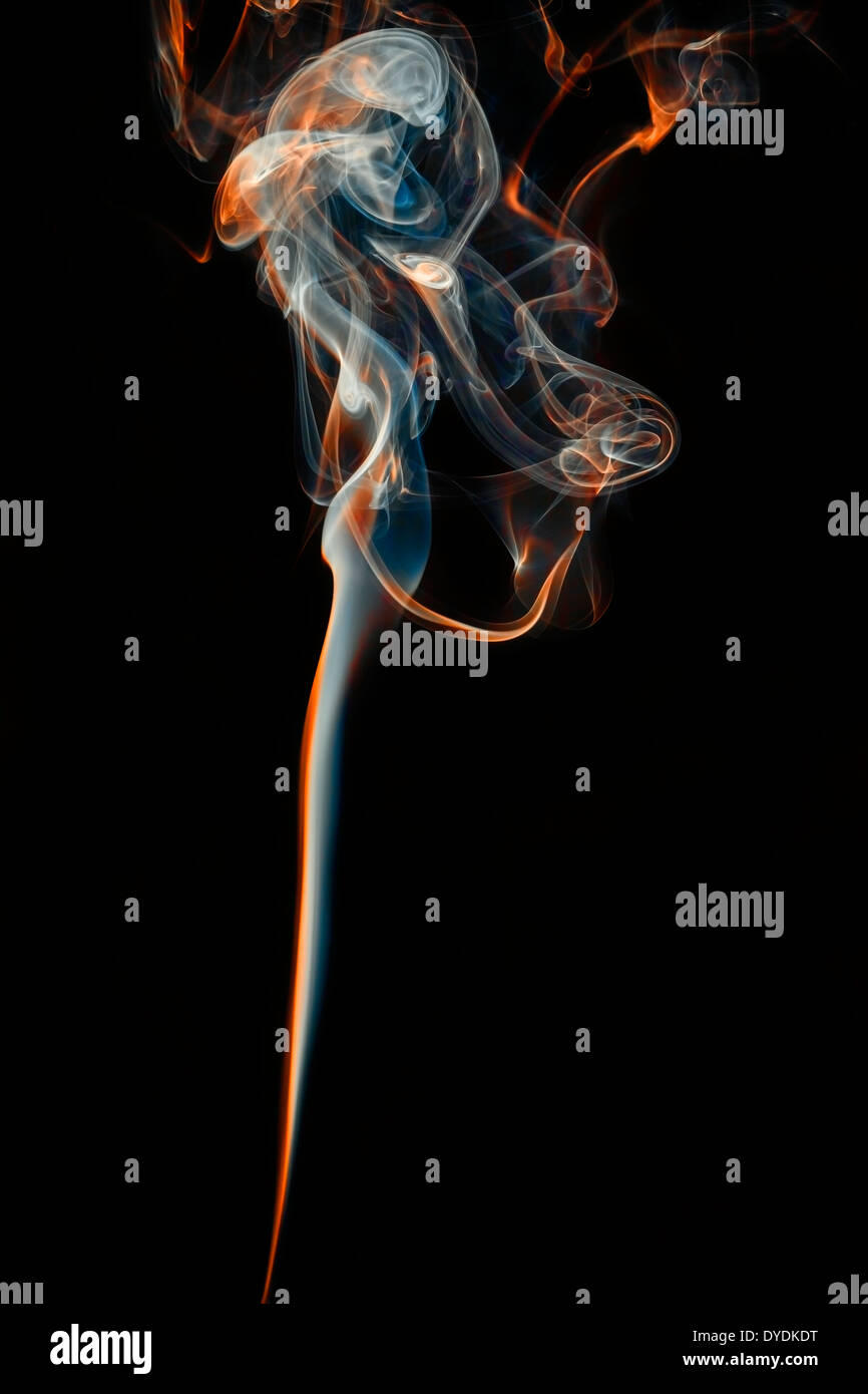 color abstract smoke isolated black background Stock Photo - Alamy