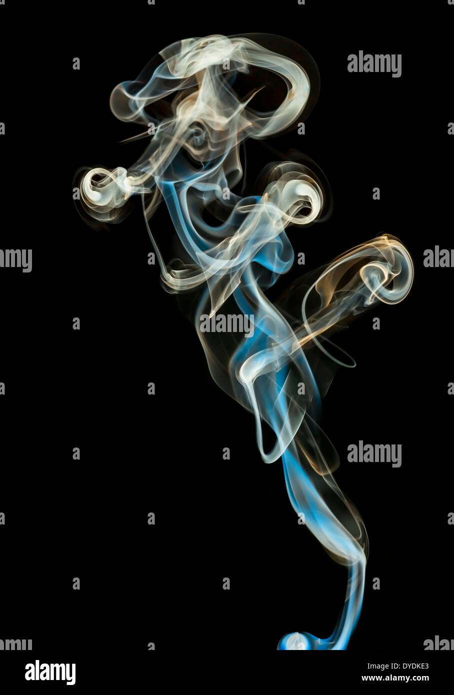 color abstract smoke isolated black background Stock Photo - Alamy