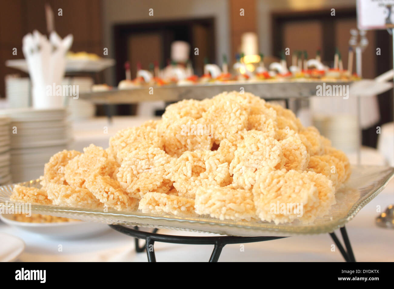 A Crispy rice dipping Thai call Kao-Tung-NaTang Stock Photo - Alamy