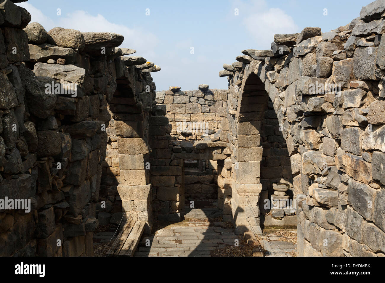 Ruins of the Gamla ancient city, Gamla Nature reserve, Golan Heights ...