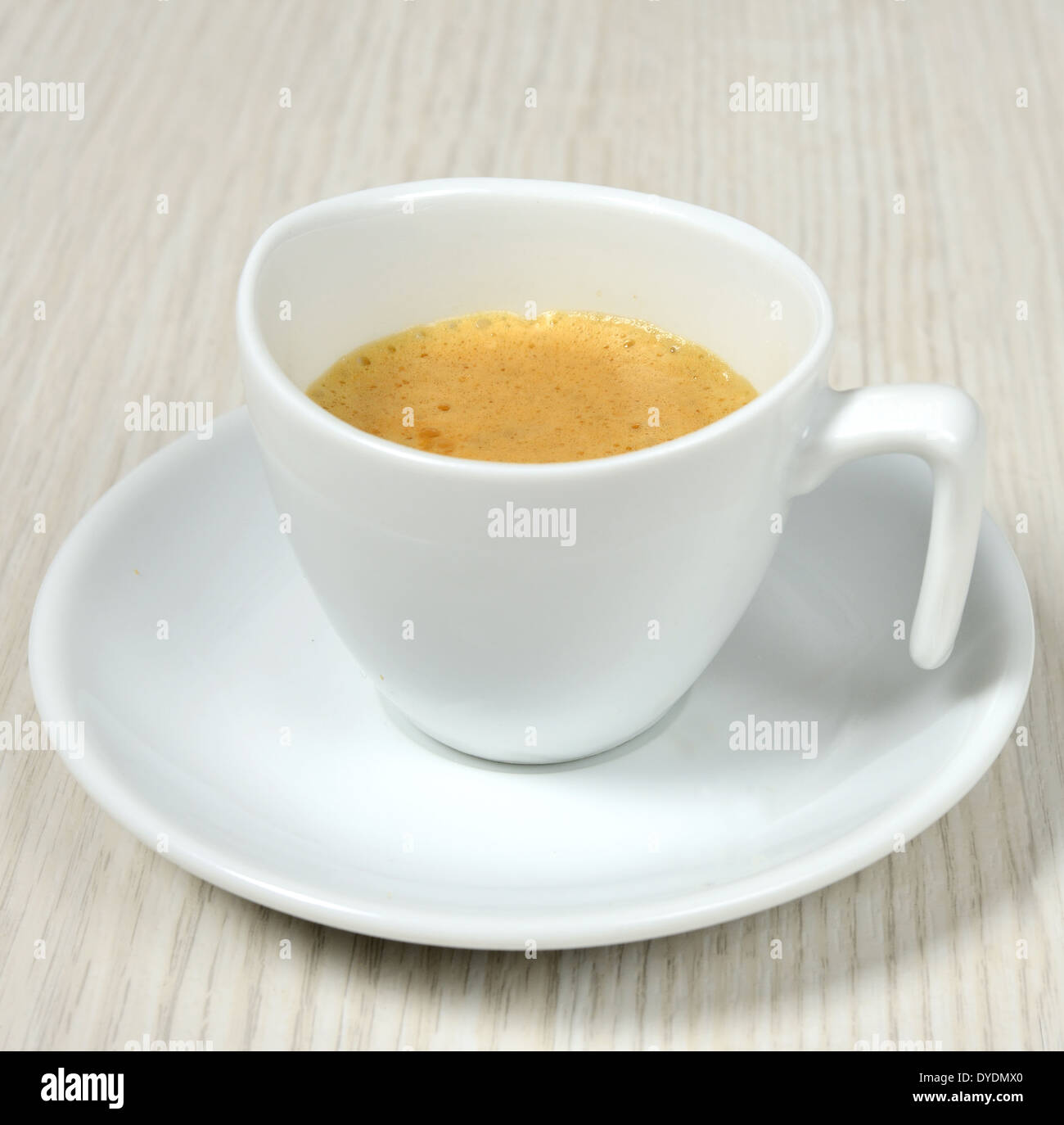 simple withe cup of coffee in square template Stock Photo - Alamy