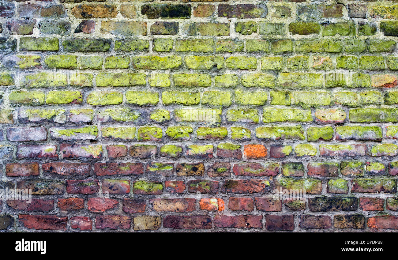 Colourful textured London Brick Wall Stock Photo - Alamy